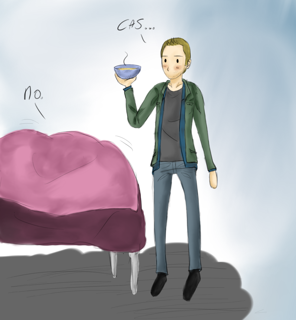 SPN sick fic drawing by Tikibirdie on DeviantArt
