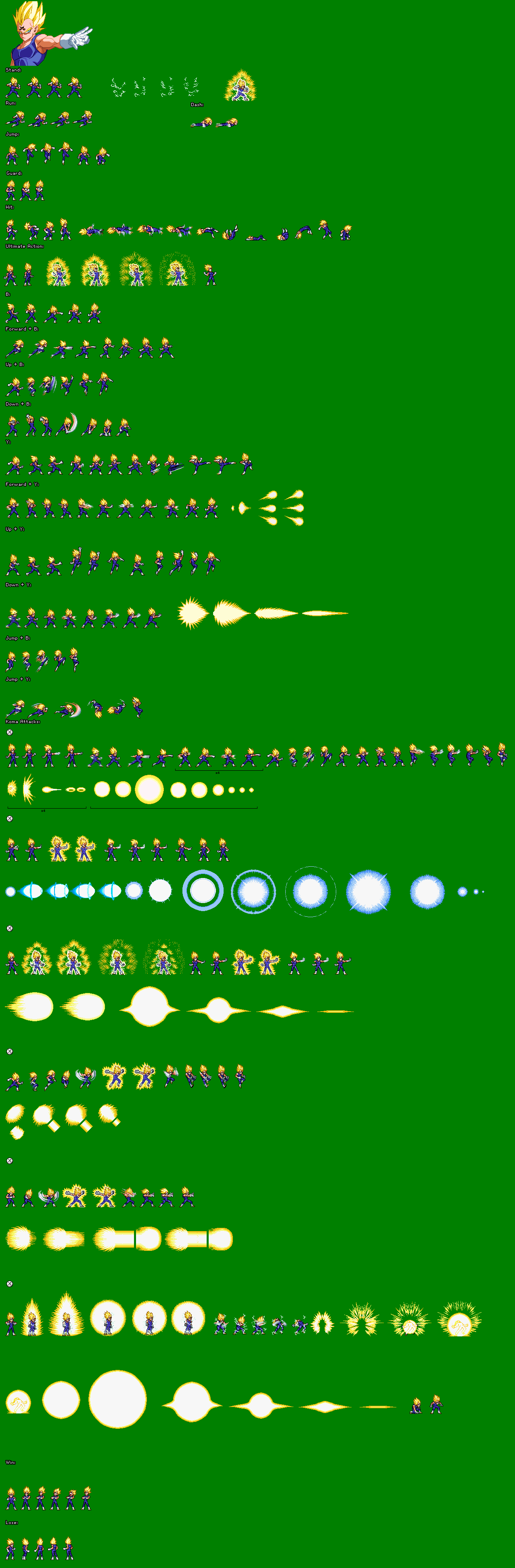 Majin Vegeta JUS Sprites by Ishat-65844 on DeviantArt