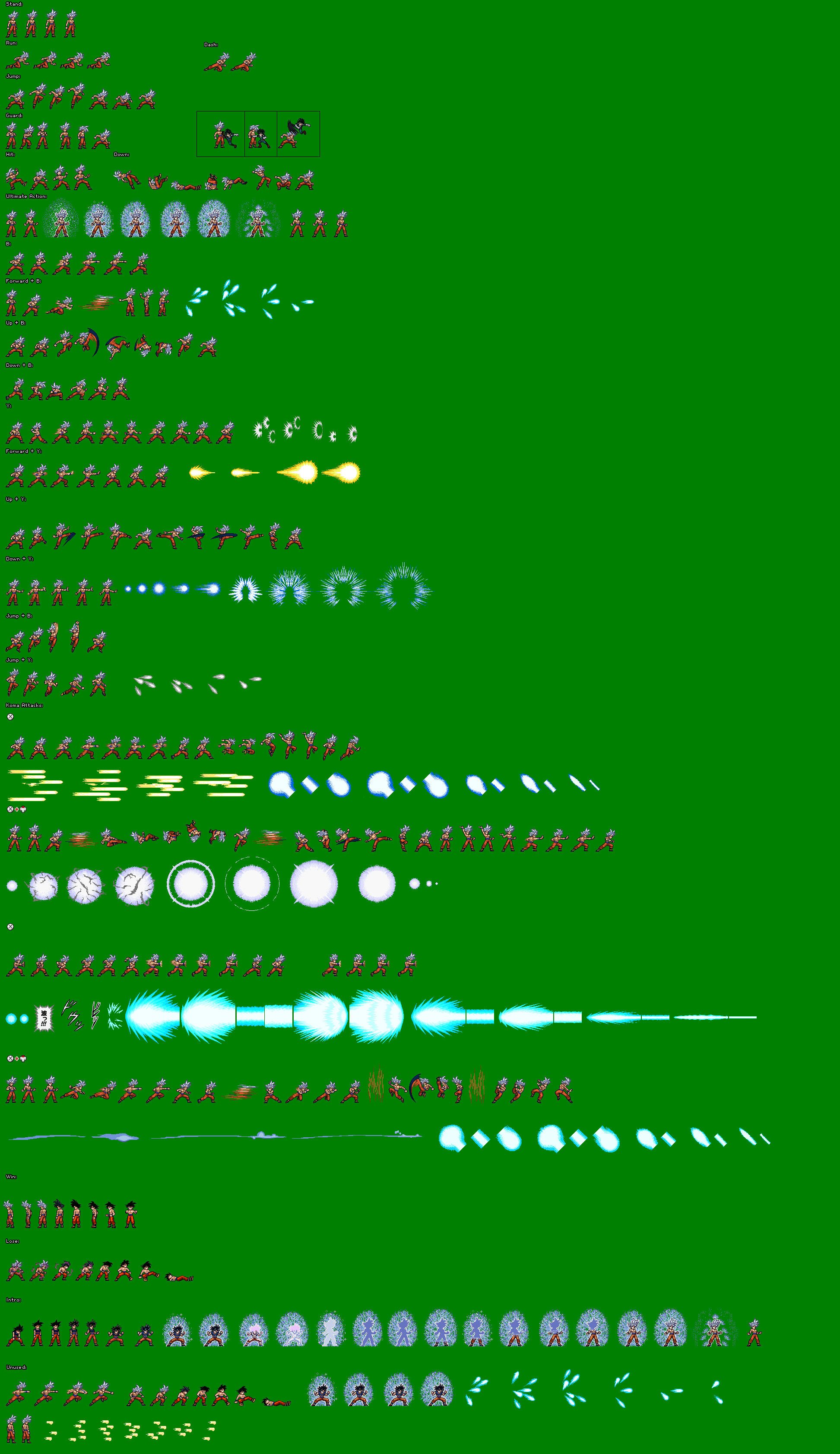 Evil Goku Evil Ssj Sprite Sheet Jus By Akumaanimation098 Goku Ssjb ...