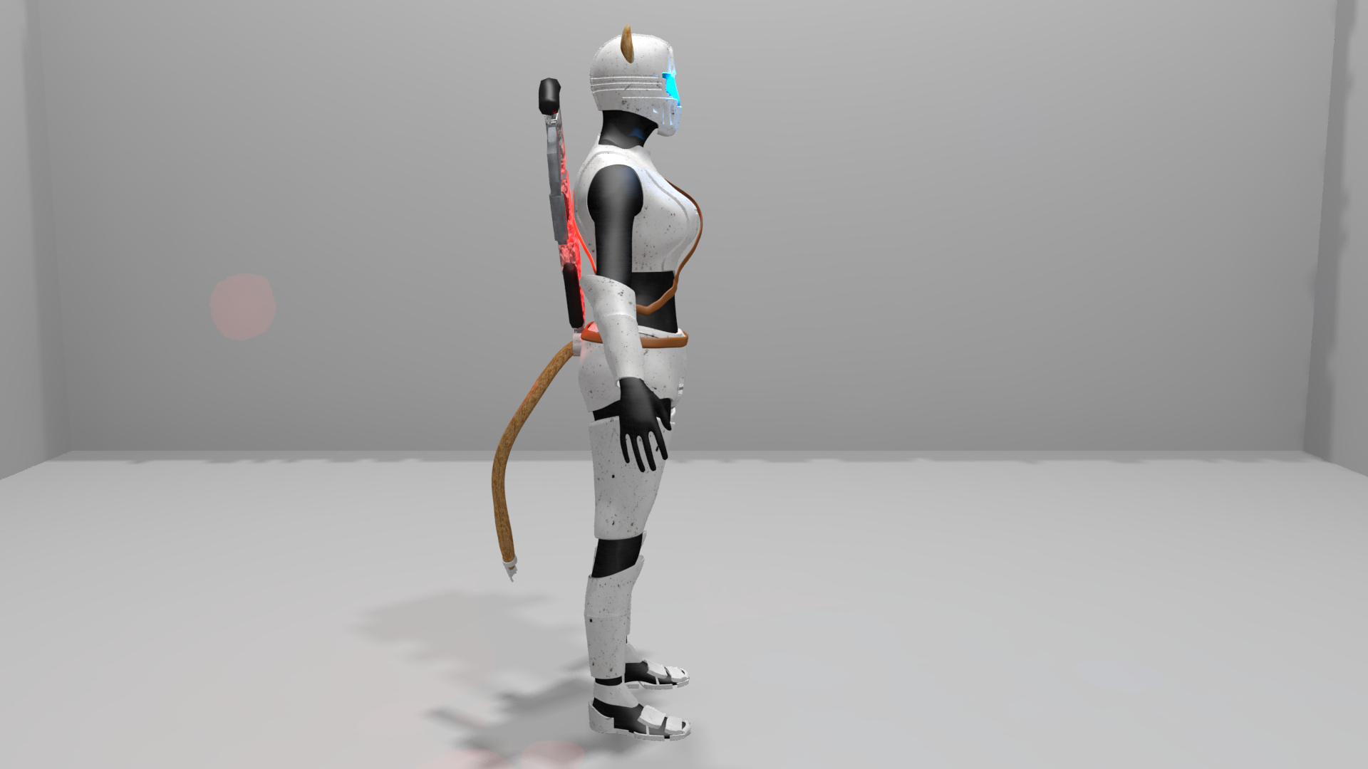 3D character - cat-human hybrid render (Side) by Jordan-Holland on ...