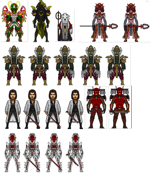 Power Ranger Monster microheroes by Strikermotion on DeviantArt