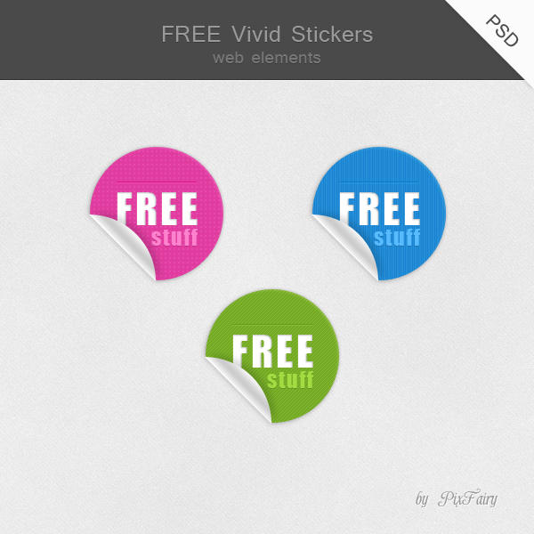 FREE Vivid Stickers by PixFairy on DeviantArt