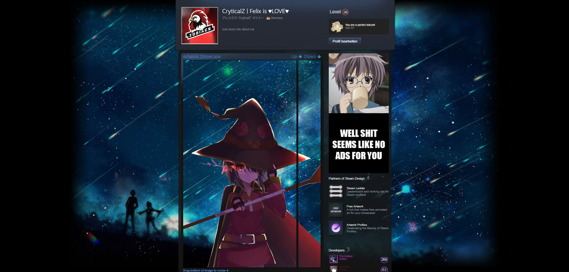 Megumin Steam Artwork(Animated/non animated) by ILoVeMySkIlL on DeviantArt