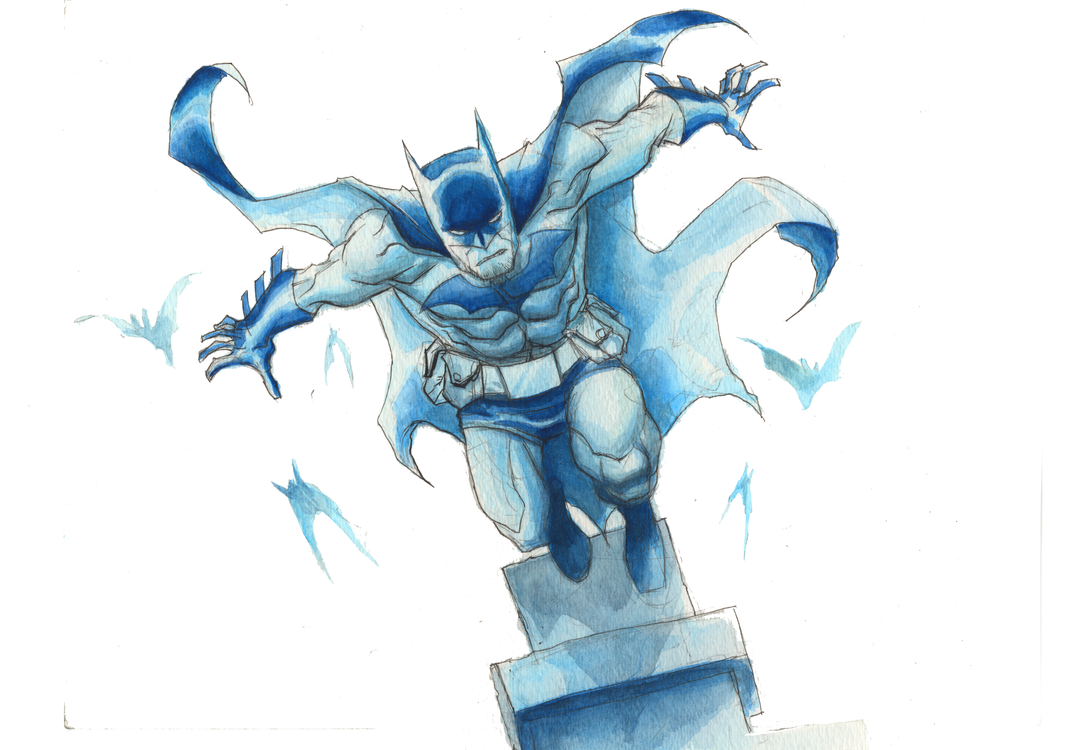 BATMAN WATERCOLOR by RM73 on DeviantArt