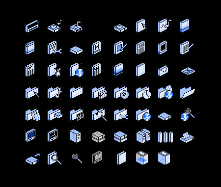 Glass Blue Icons by ptiberius on DeviantArt