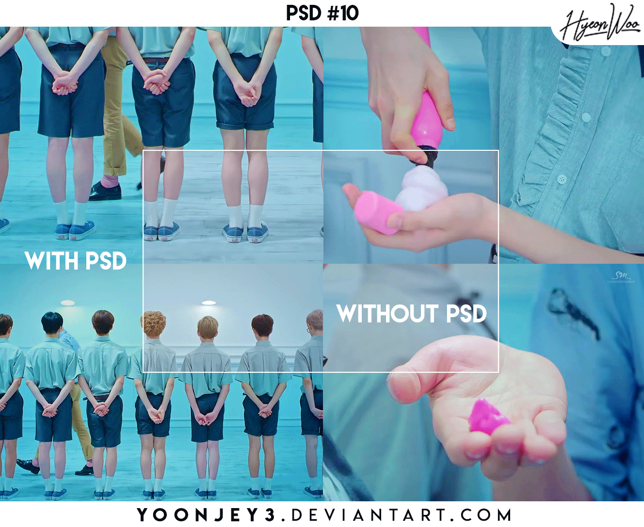 PSD Coloring 010 (Blue Chewing Gum) // HyeonWoo by YoonJey3 on DeviantArt