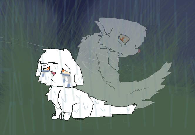 'just look over your shoulder...' by frostthecat01 on DeviantArt