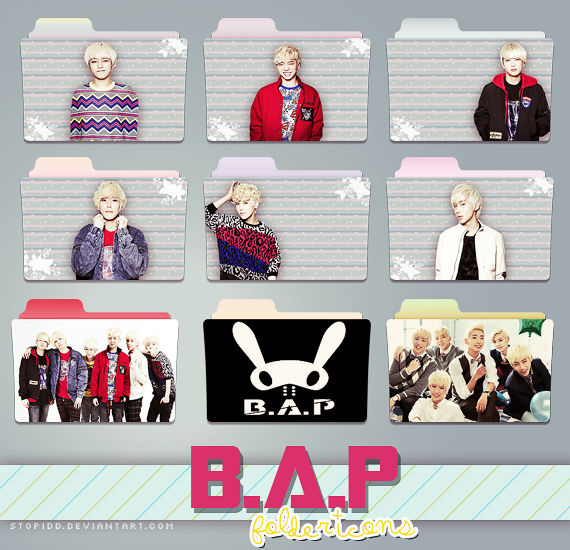 b.a.p folder icons (request) by stopidd on DeviantArt