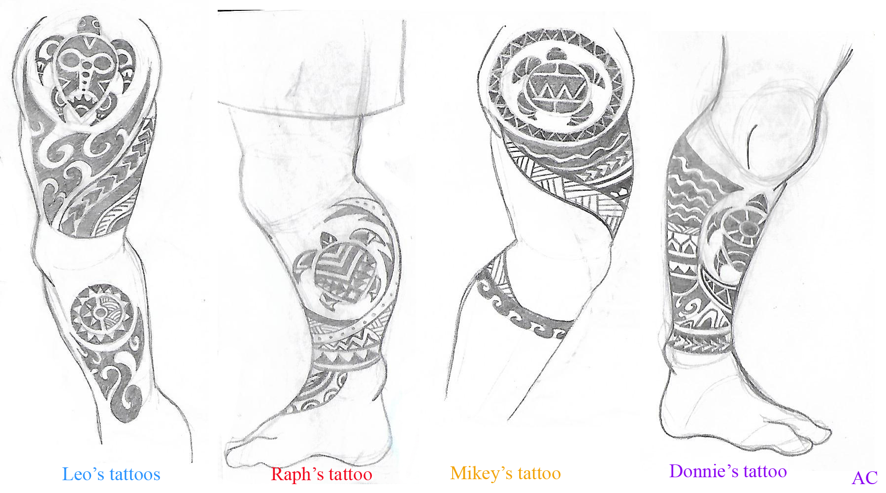 Turtles's tattoos by AliceCherie on DeviantArt
