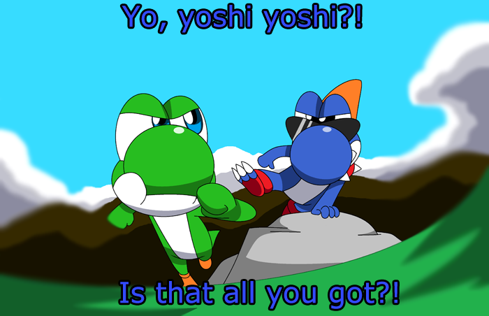 Contest Entry: Yoshi and Boshi's Race by yoshiandriolu on DeviantArt