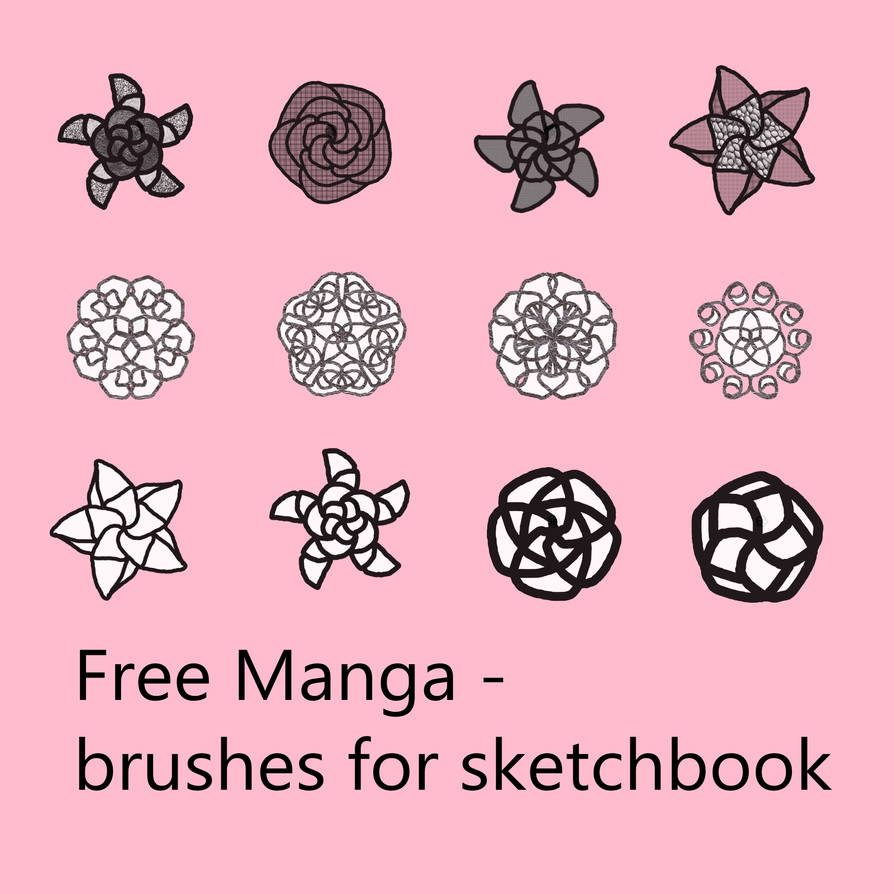 Free Manga - Brushes for Sketchbook by VilmaMonster on DeviantArt