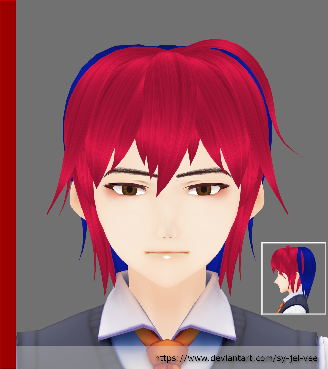 MMD - His Hair 01 by Sy-Jei-Vee on DeviantArt