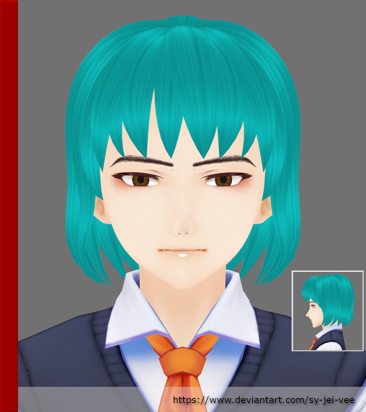 MMD - His Hair 03 by Sy-Jei-Vee on DeviantArt