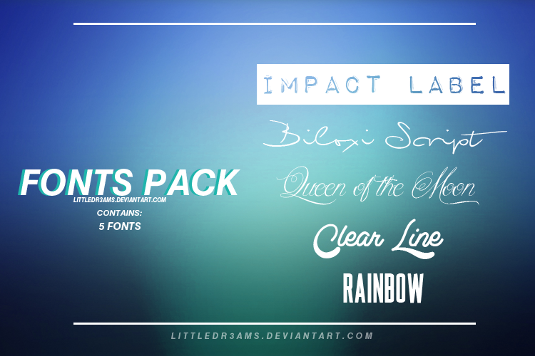 FONT PACK III by LittleDr3ams on DeviantArt