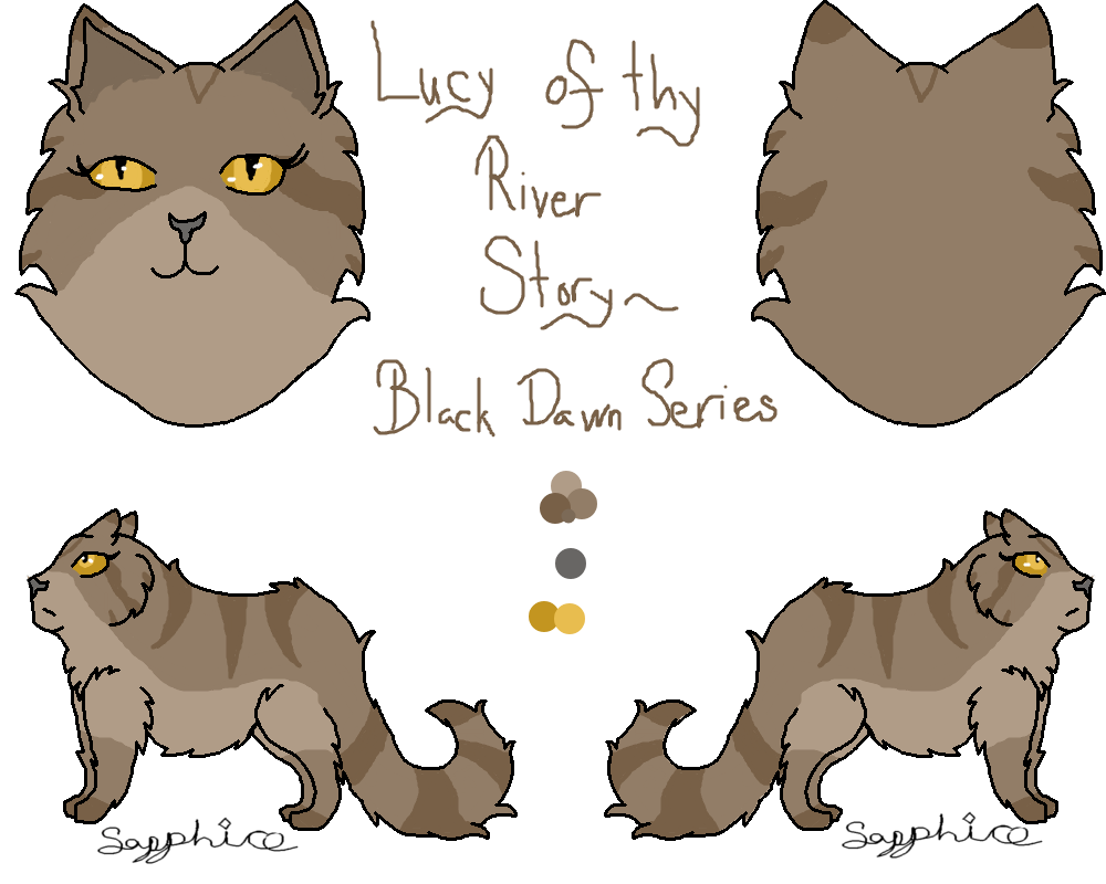 Lucy of thy River ref by SapphireofNight on DeviantArt