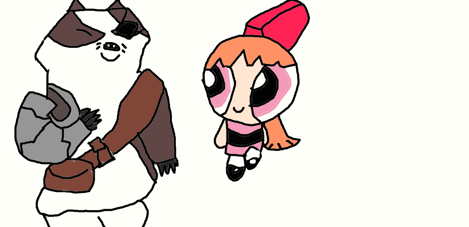 Badgerclops and Blossom by RainbowUnicornAllie on DeviantArt