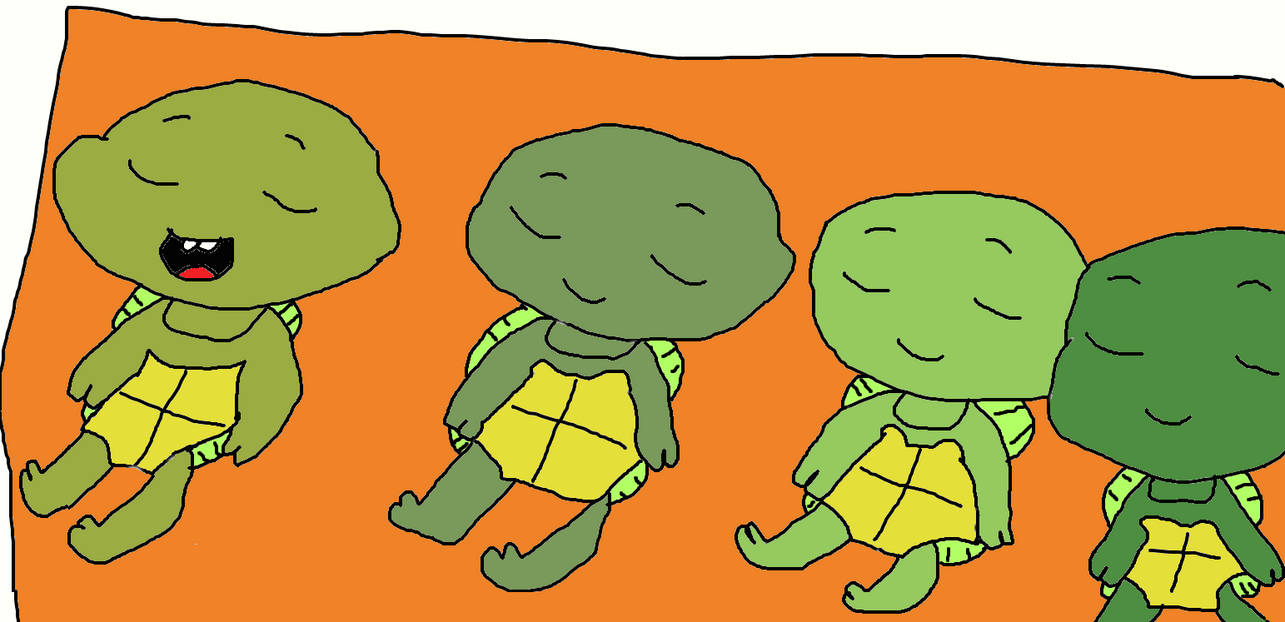 Turtle Tots Sleeping by RainbowUnicornAllie on DeviantArt
