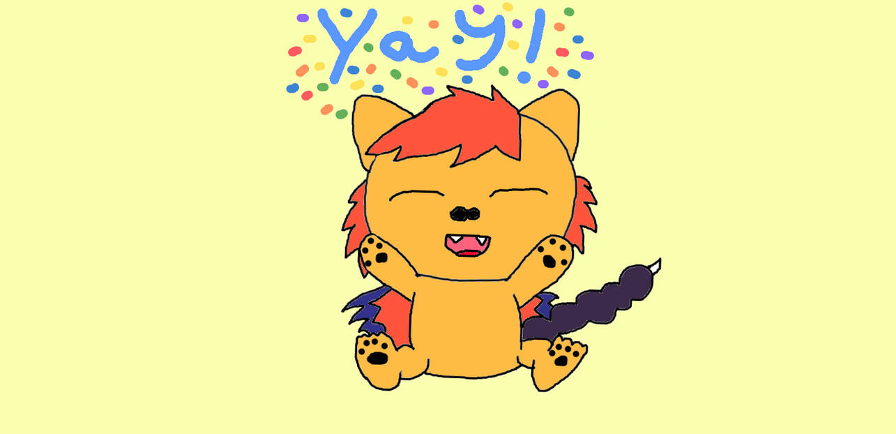 Manticore Cub: Yay! by RainbowUnicornAllie on DeviantArt