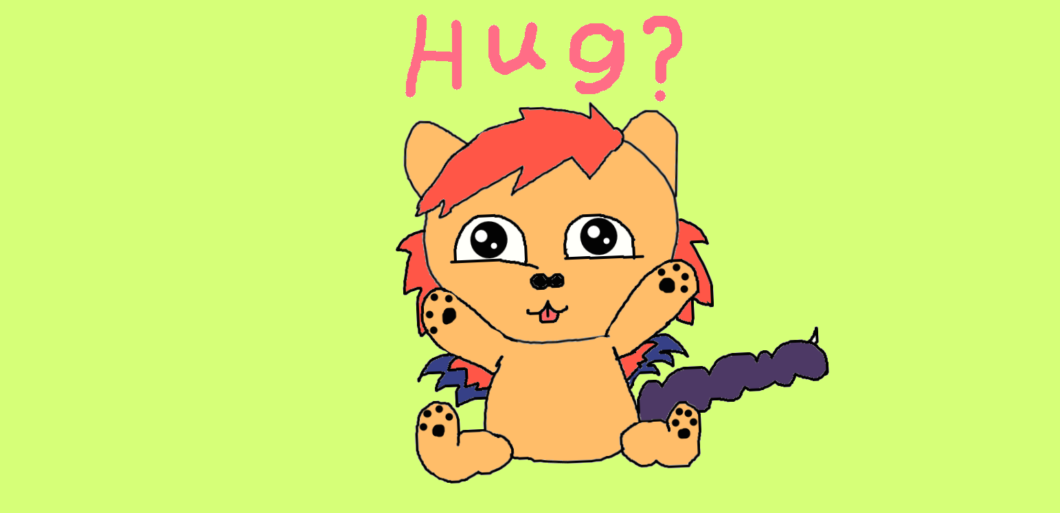 Manticore Cub: Hug? by RainbowUnicornAllie on DeviantArt
