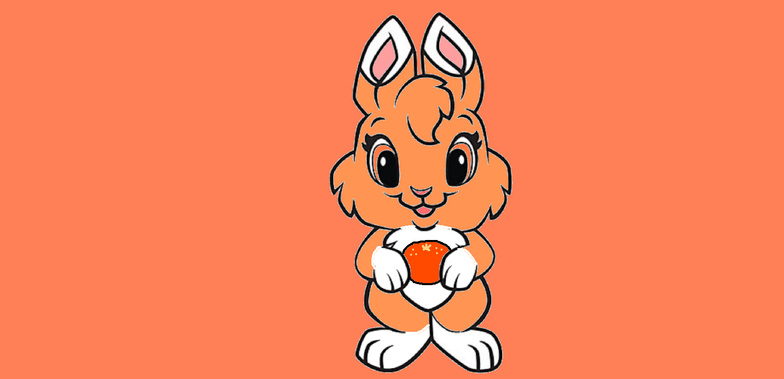 Orange Bunny by RainbowUnicornAllie on DeviantArt