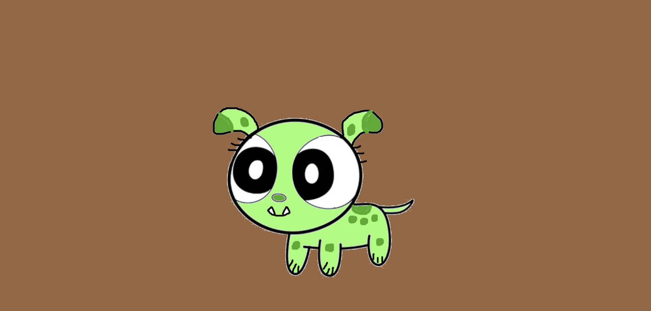 Green Puppy (The-Run-Of-The-Mill-Pup) by RainbowUnicornAllie on DeviantArt