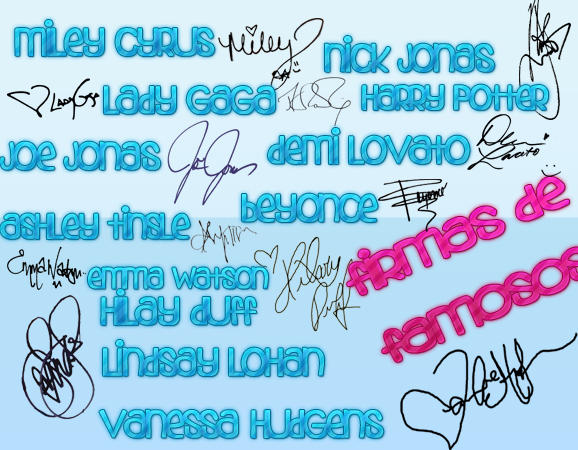 Firmas de famosos en PNG by alenet21tutos on DeviantArt