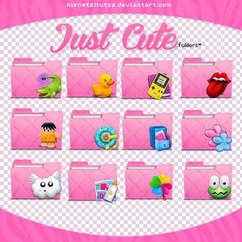 Just Cute Folders by alenet21tutos on DeviantArt