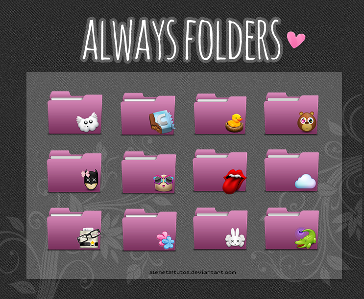 Aways folders by alenet21tutos on DeviantArt