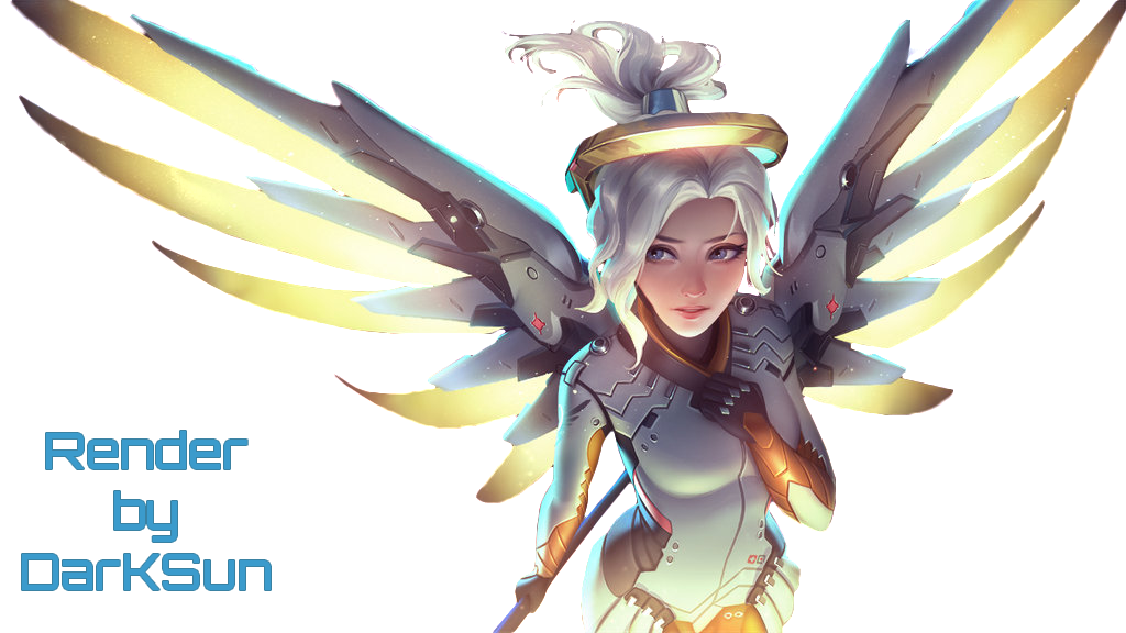 Mercy ART By Tsuaii Render By DarKSun by DarKSunElite on DeviantArt