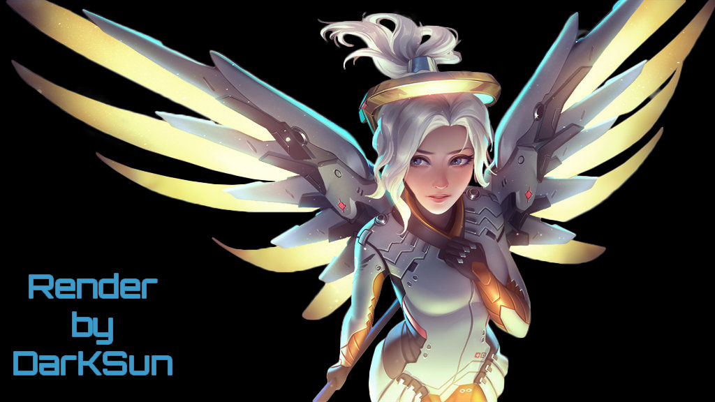 Mercy ART By Tsuaii Render By DarKSun by DarKSunElite on DeviantArt