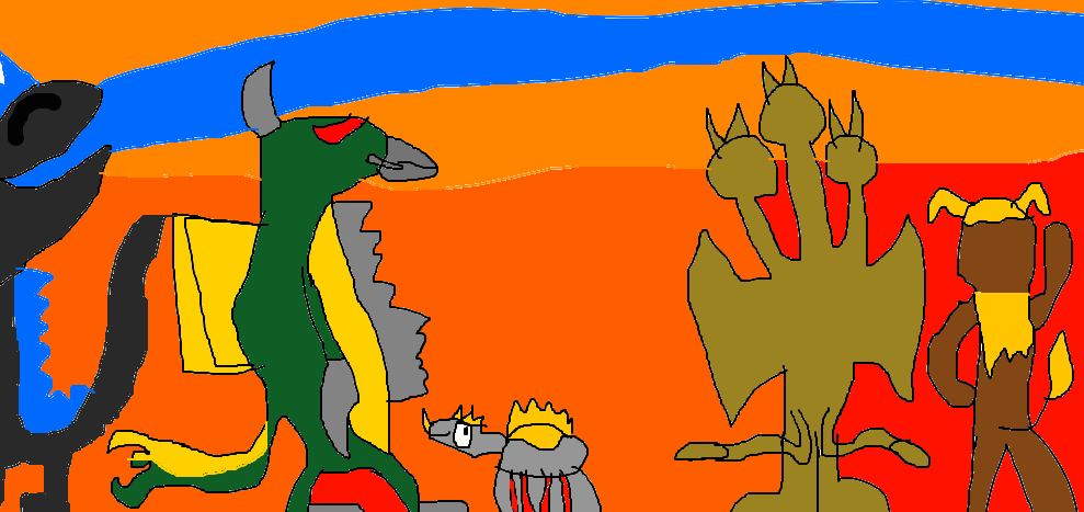 Godzilla and friends by sharkboy77 on DeviantArt