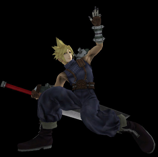 Cloud SSB4 Up-Tilt by HereticalRedNinja on DeviantArt