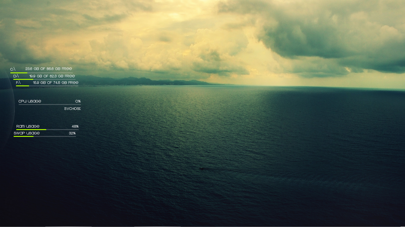 Rainmeter - Half Sphere PC Specs by blackhawk2008 on DeviantArt