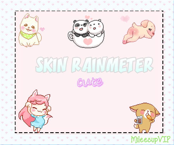 5 Kawaii skins for Rainmeter by MileecupVIP on DeviantArt