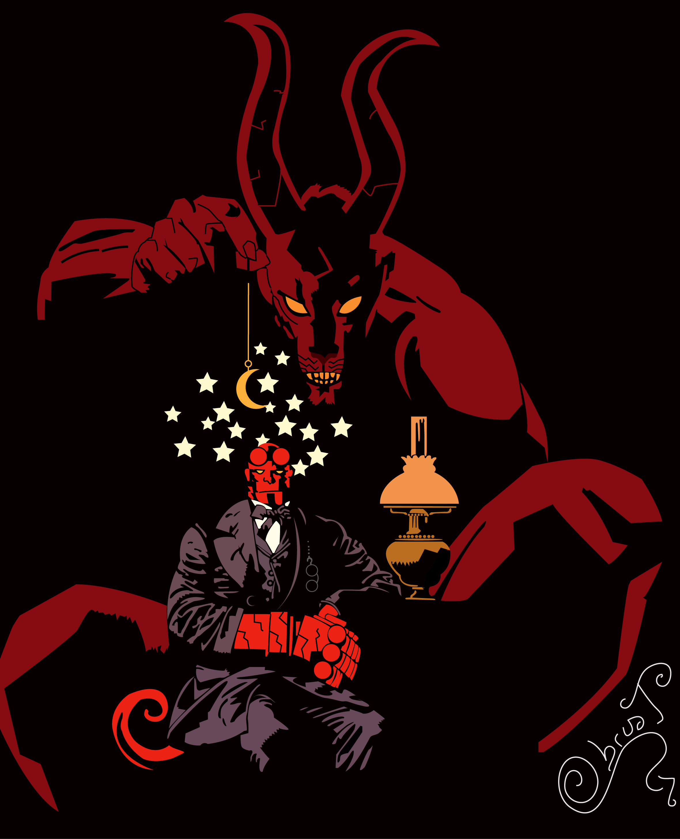 Hellboy Vector by ManiakObrisT on DeviantArt