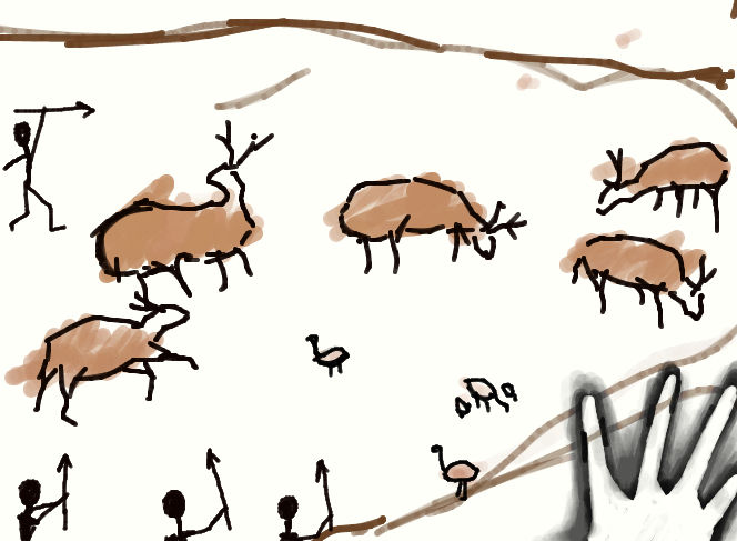 Prehistoric Art in Digital Age by oshirockingham on DeviantArt