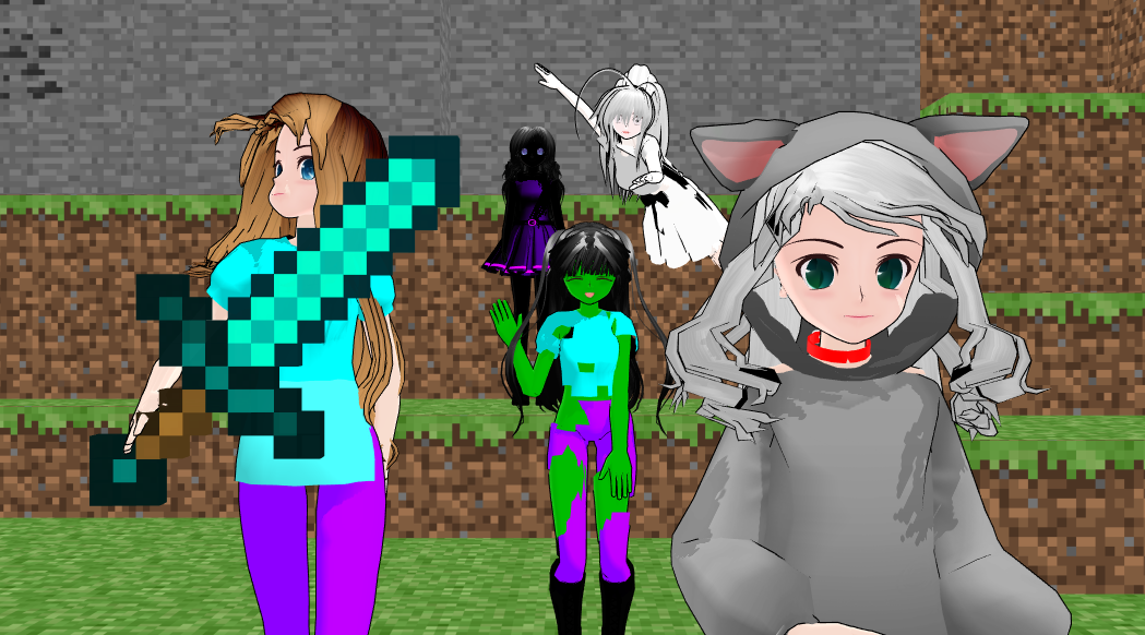 MMD MineCraft Girls by Lilypaw1 on DeviantArt
