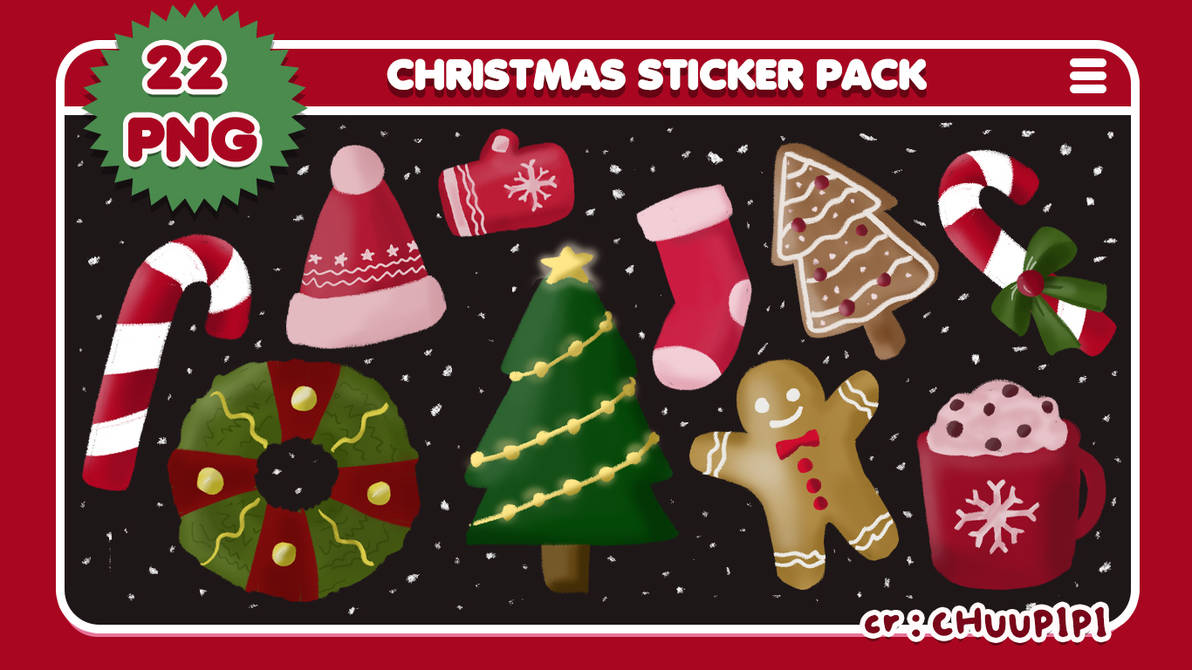 CHRISTMAS STICKER PACK by Chuupipi on DeviantArt