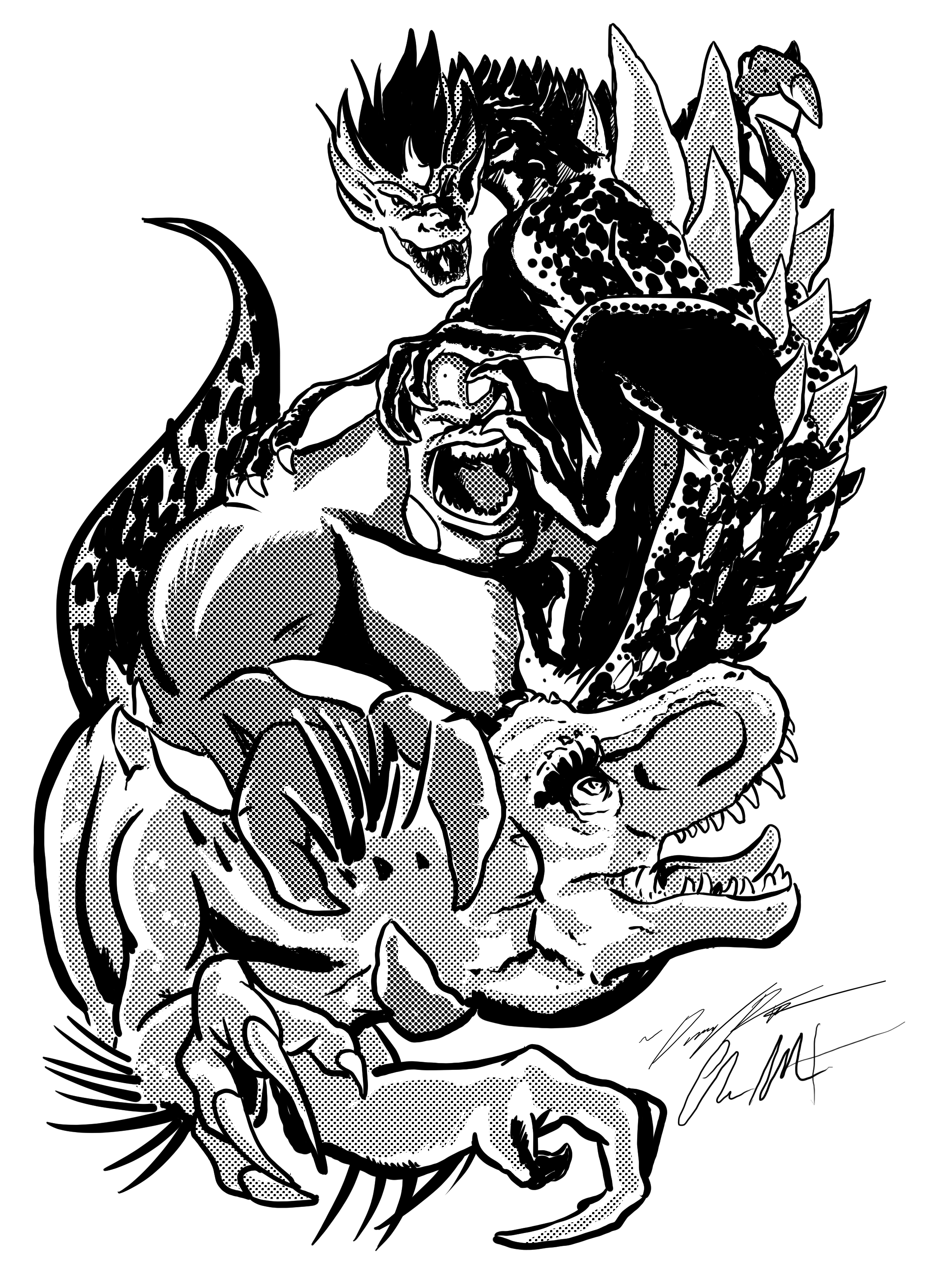 Three-way-Battle! Kodoja vs Gfantis vs Atomic Rex by DR-Studios on ...