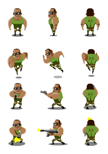 Commando Sprites by Winghands-ACG on DeviantArt