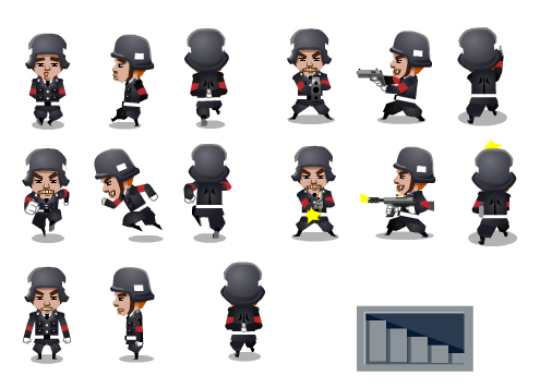 Commando Drop Enemy sprites by Winghands-ACG on DeviantArt