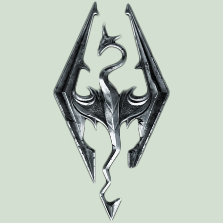 Skyrim Logo By Mmoto53 On Deviantart 3D Printed Skyrim LOGO By
