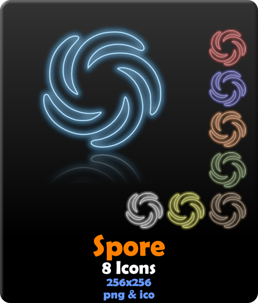 Spore Neon Icons by hackcypher on DeviantArt