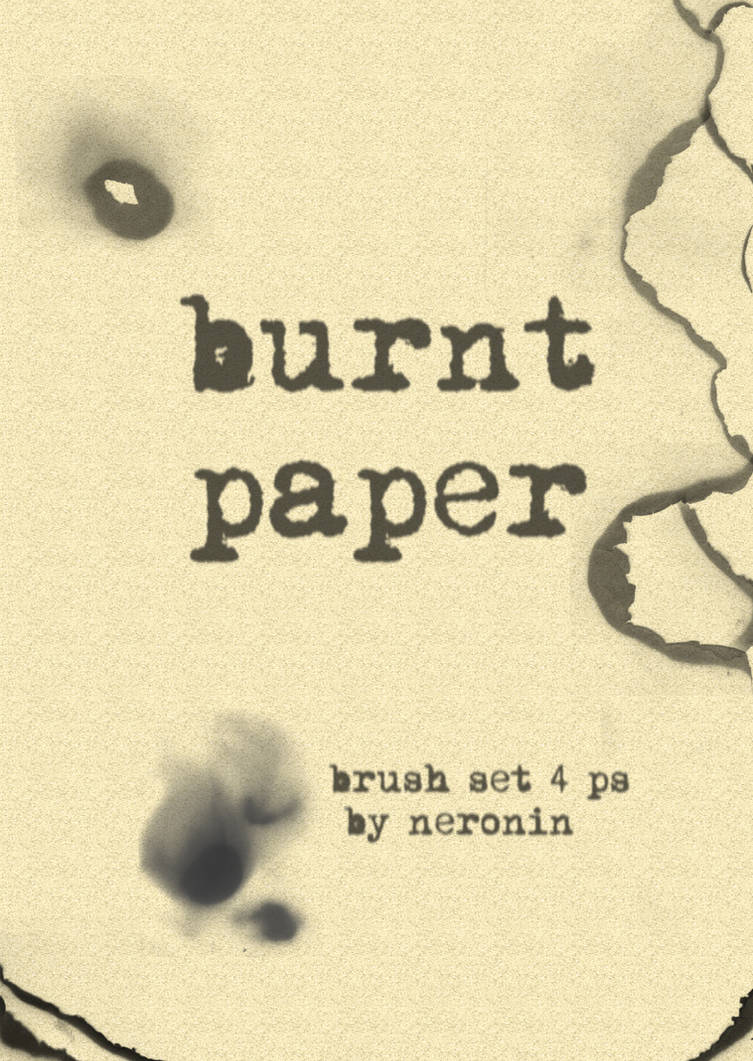 burnt paper brush by neronin on DeviantArt