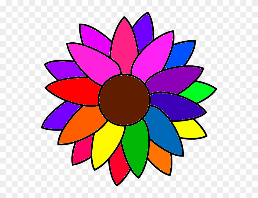 Rainbow flower by Mysteryguy21 on DeviantArt