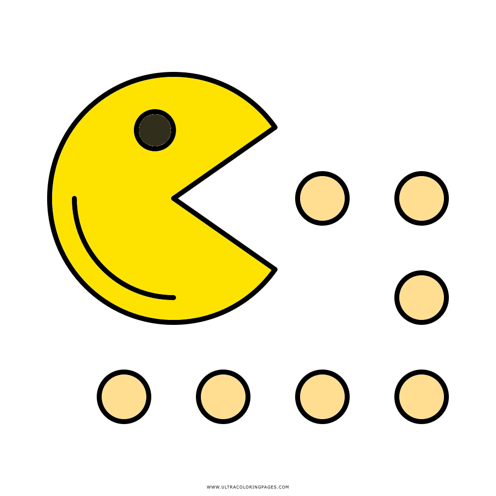 Pac man with dots by Mysteryguy21 on DeviantArt