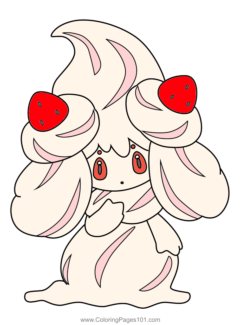 Alcremie (strawberry version) by Mysteryguy21 on DeviantArt