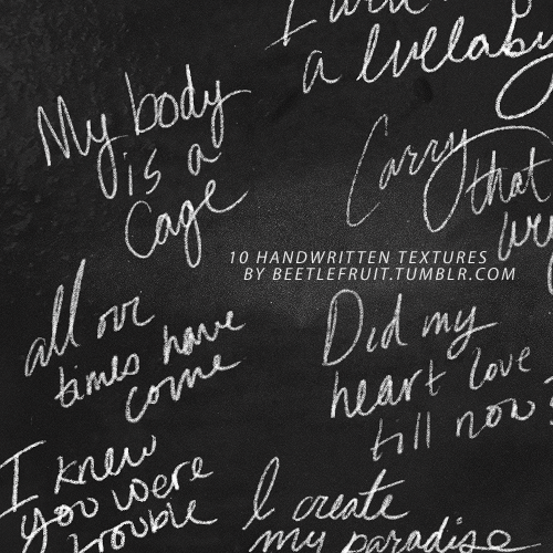 Handwritten Textures by beetlefruit on DeviantArt