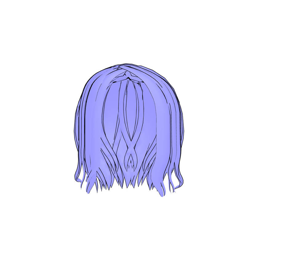 MMD hair by TheGirlNamedSig on DeviantArt