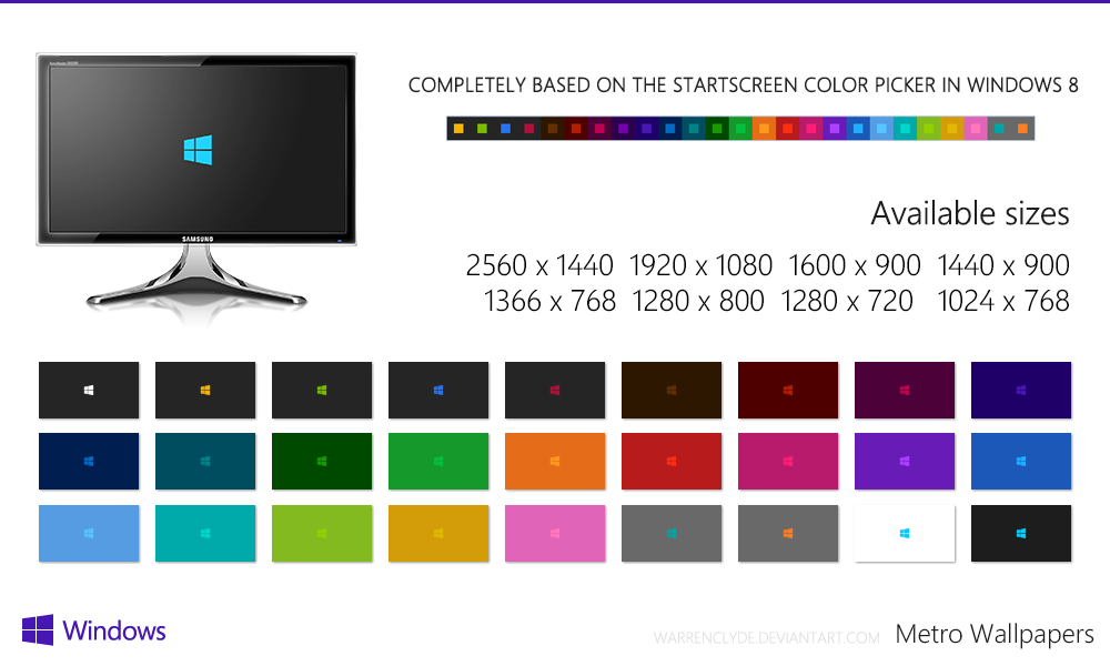 Metro Windows 8 Logo Wallpaper